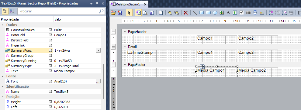 Calculating A Fields Average Per Page In A Section Report